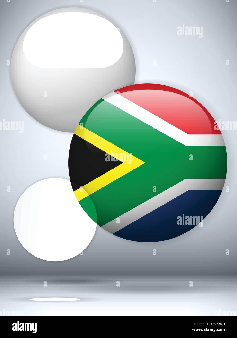 South Africa Flag Glossy Button Stock Vector Image & Art - Alamy