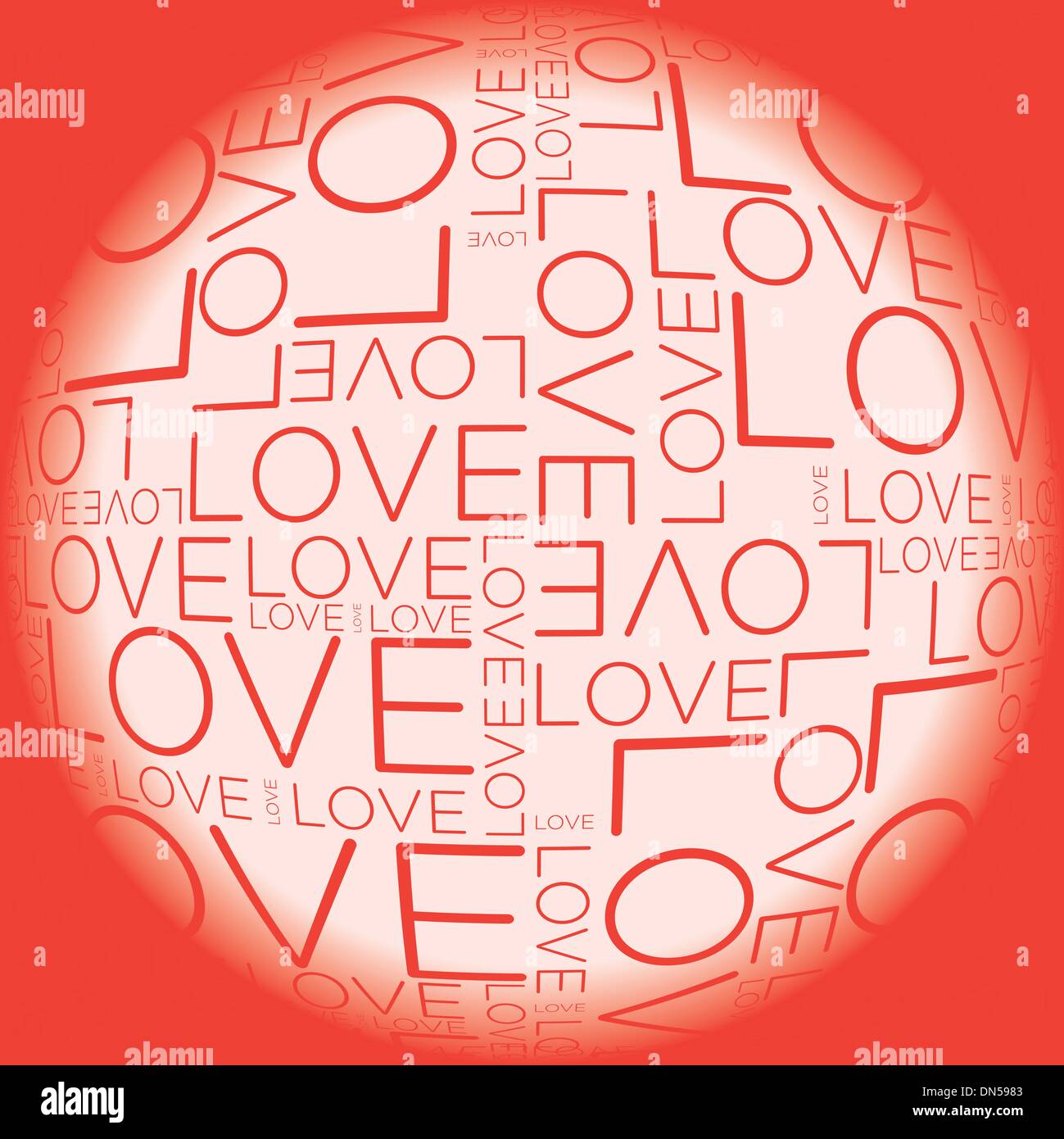 Love word collage hi-res stock photography and images - Alamy