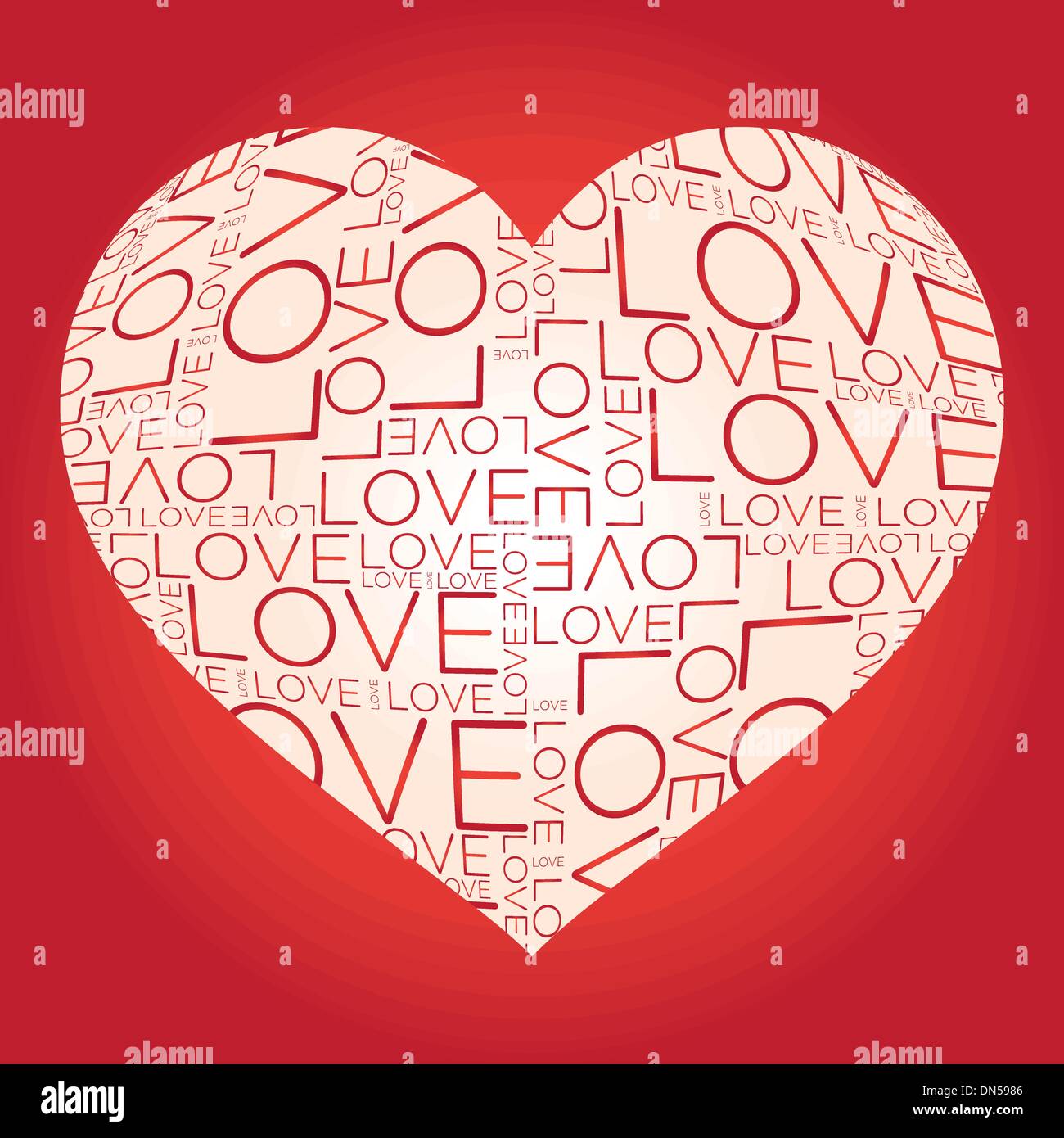 Love word collage hi-res stock photography and images - Alamy