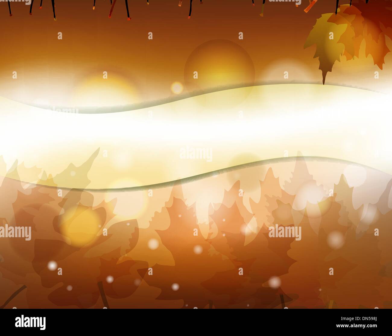 Beautiful autumn background defocused Stock Vector Images - Alamy