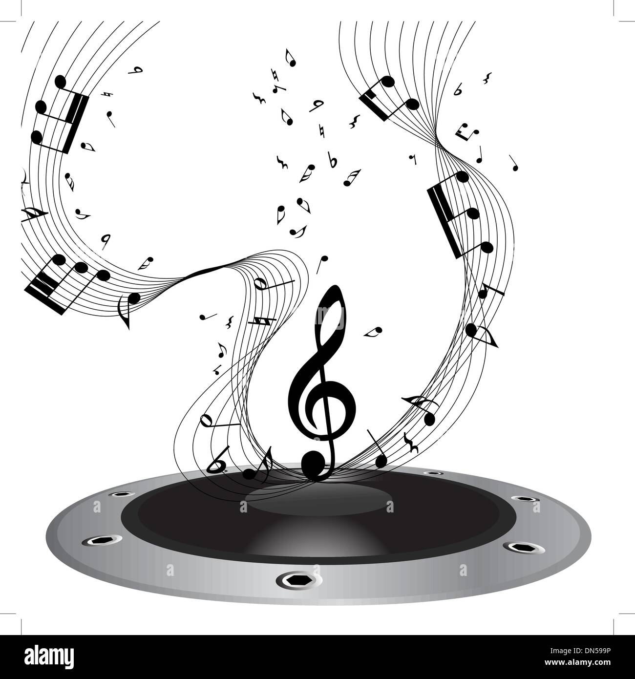 Musical note staff Stock Vector Image & Art - Alamy