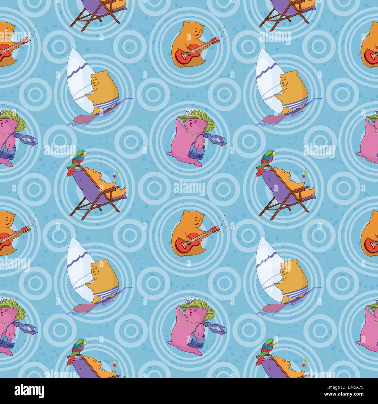 Seamless cartoon hi-res stock photography and images - Alamy