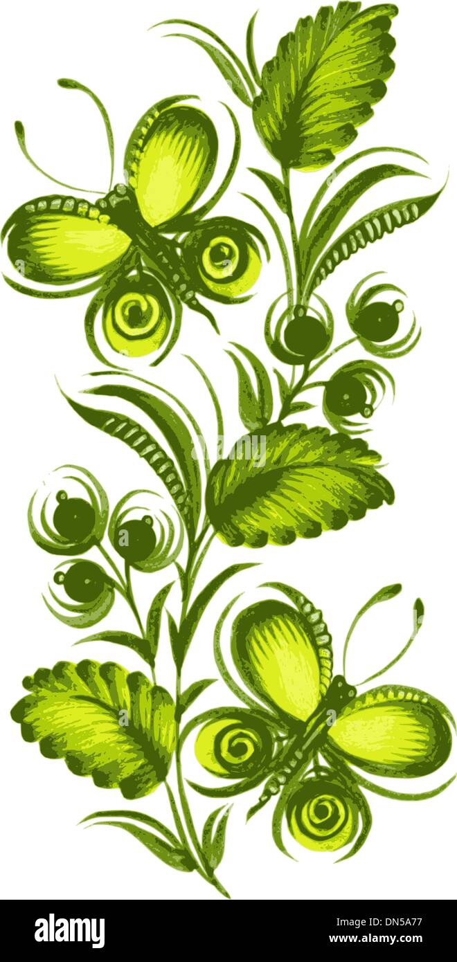 Beautiful butterfly leaf Stock Vector Images - Alamy