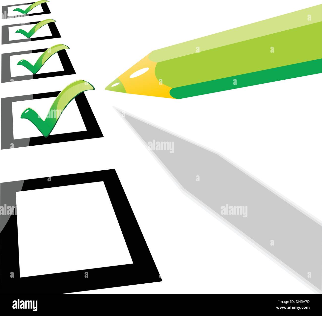 Candid checklist Stock Vector Images - Alamy