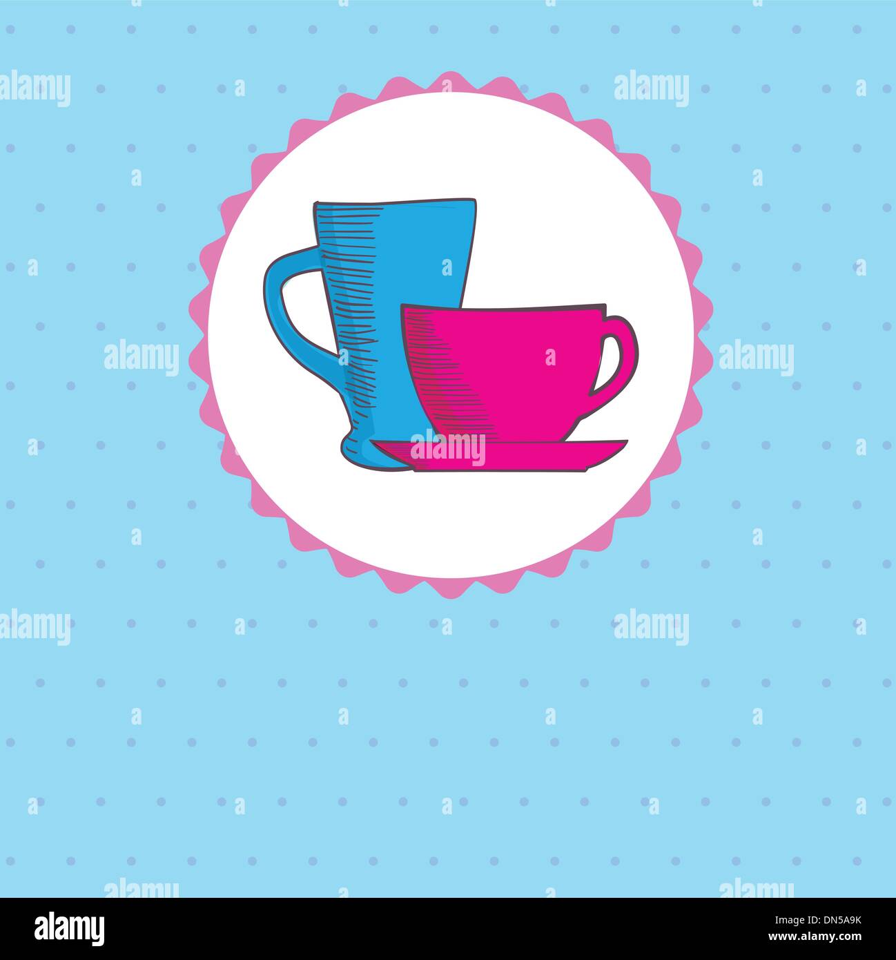 On dark background coffee Stock Vector Images - Alamy