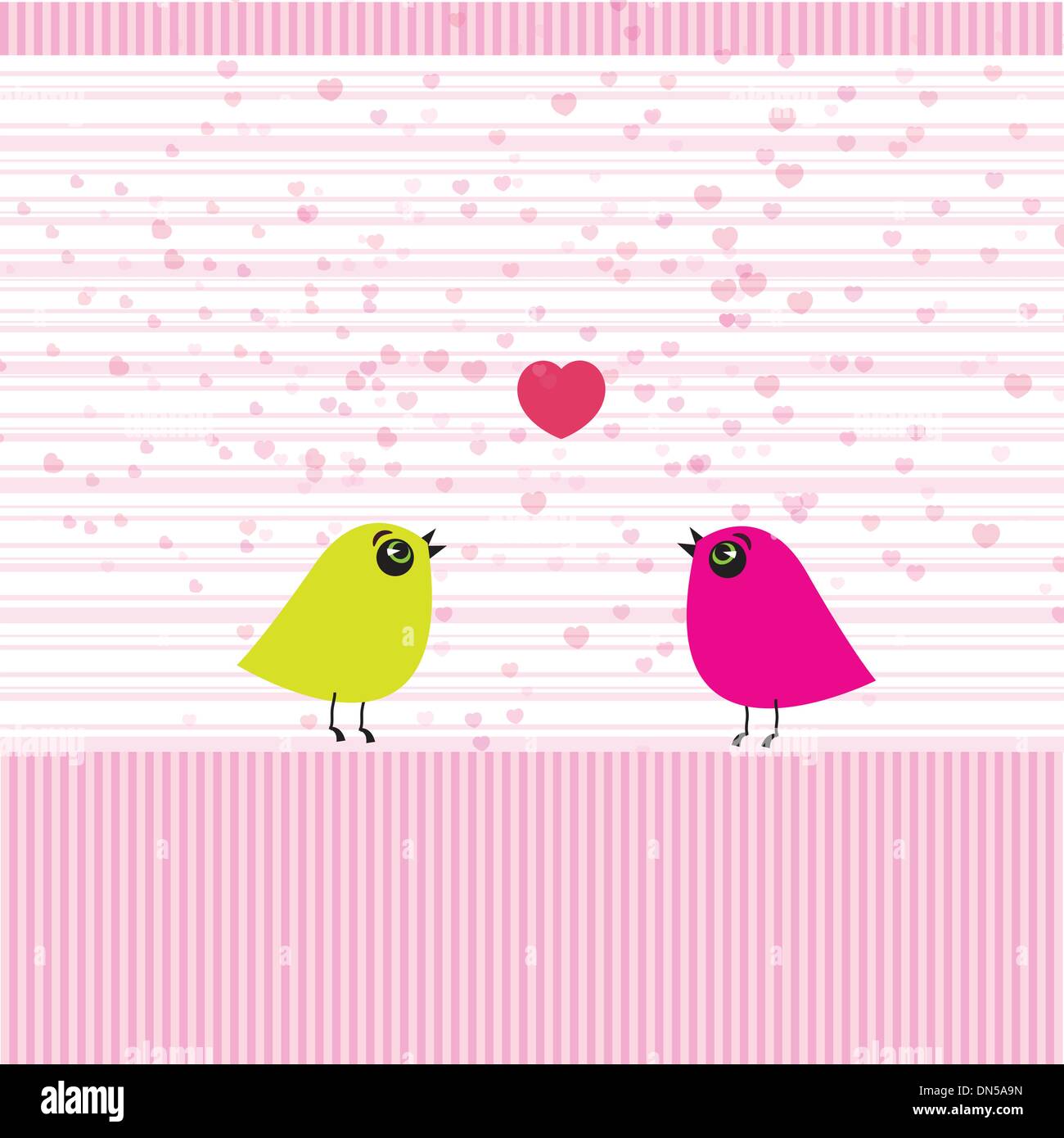 Cute birds on the love date Stock Vector Image & Art - Alamy