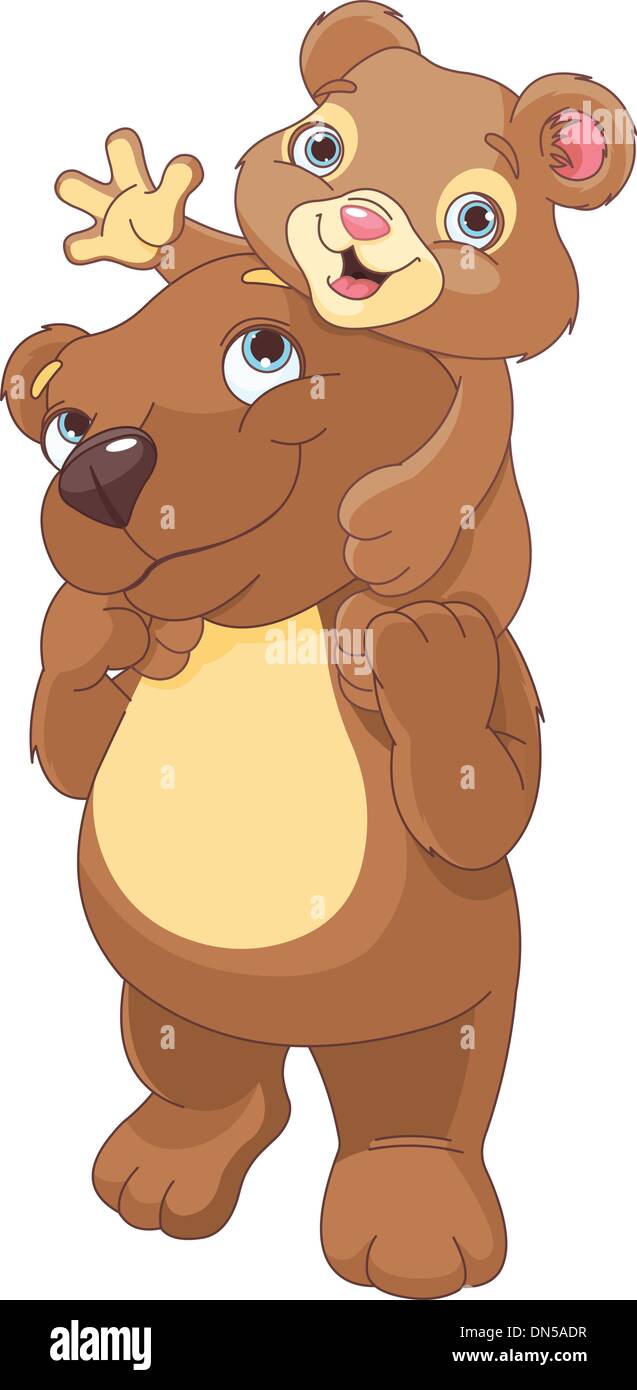 Father bear and cub hi-res stock photography and images - Alamy