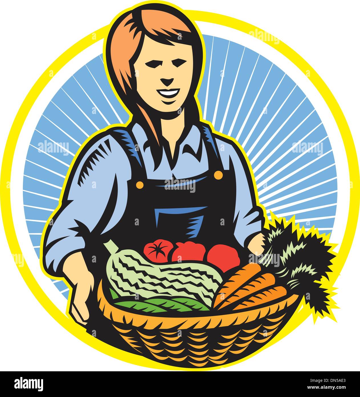 Organic field crops Stock Vector Images - Alamy