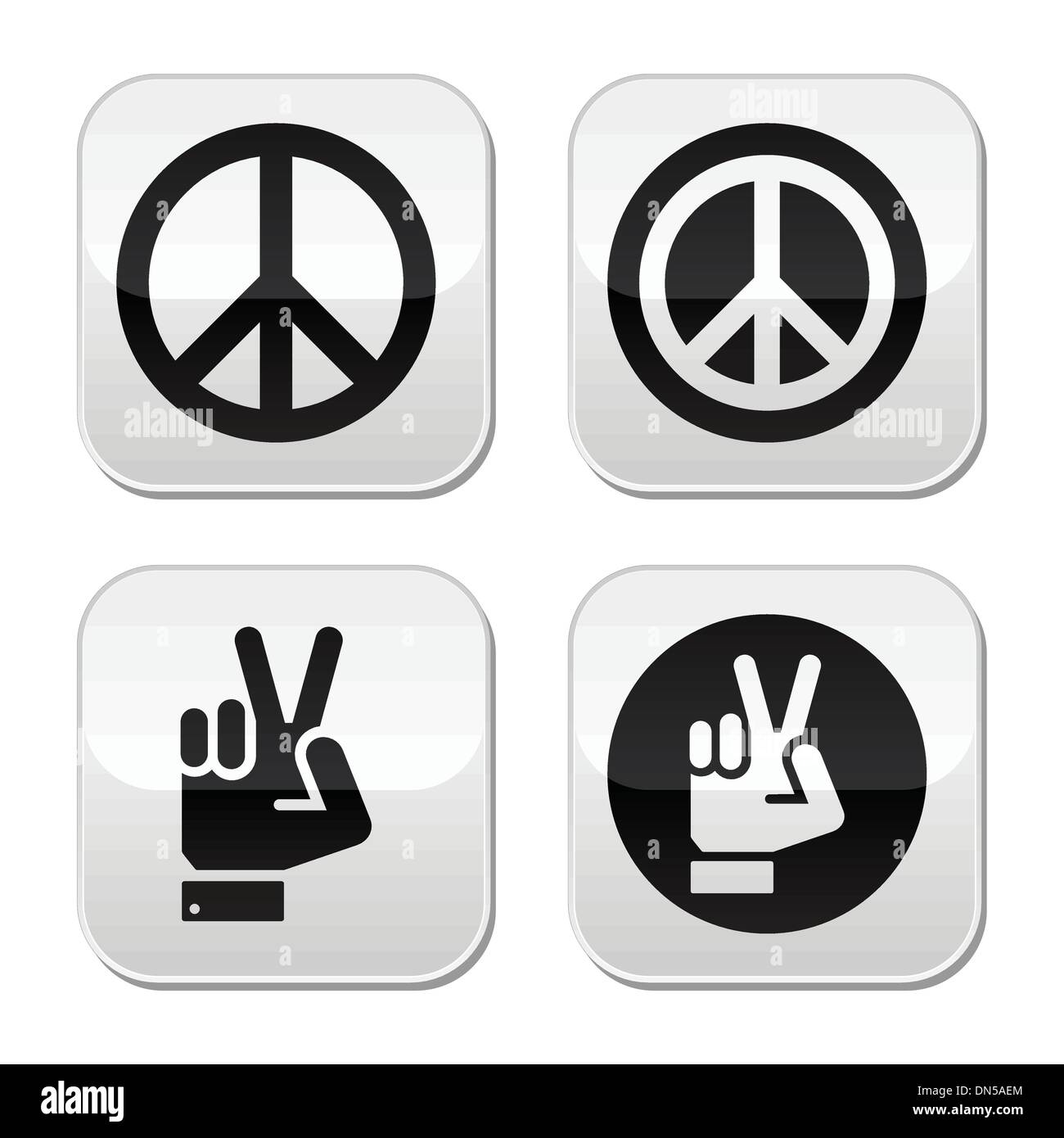 Hand gesture set vector Stock Vector Images - Alamy