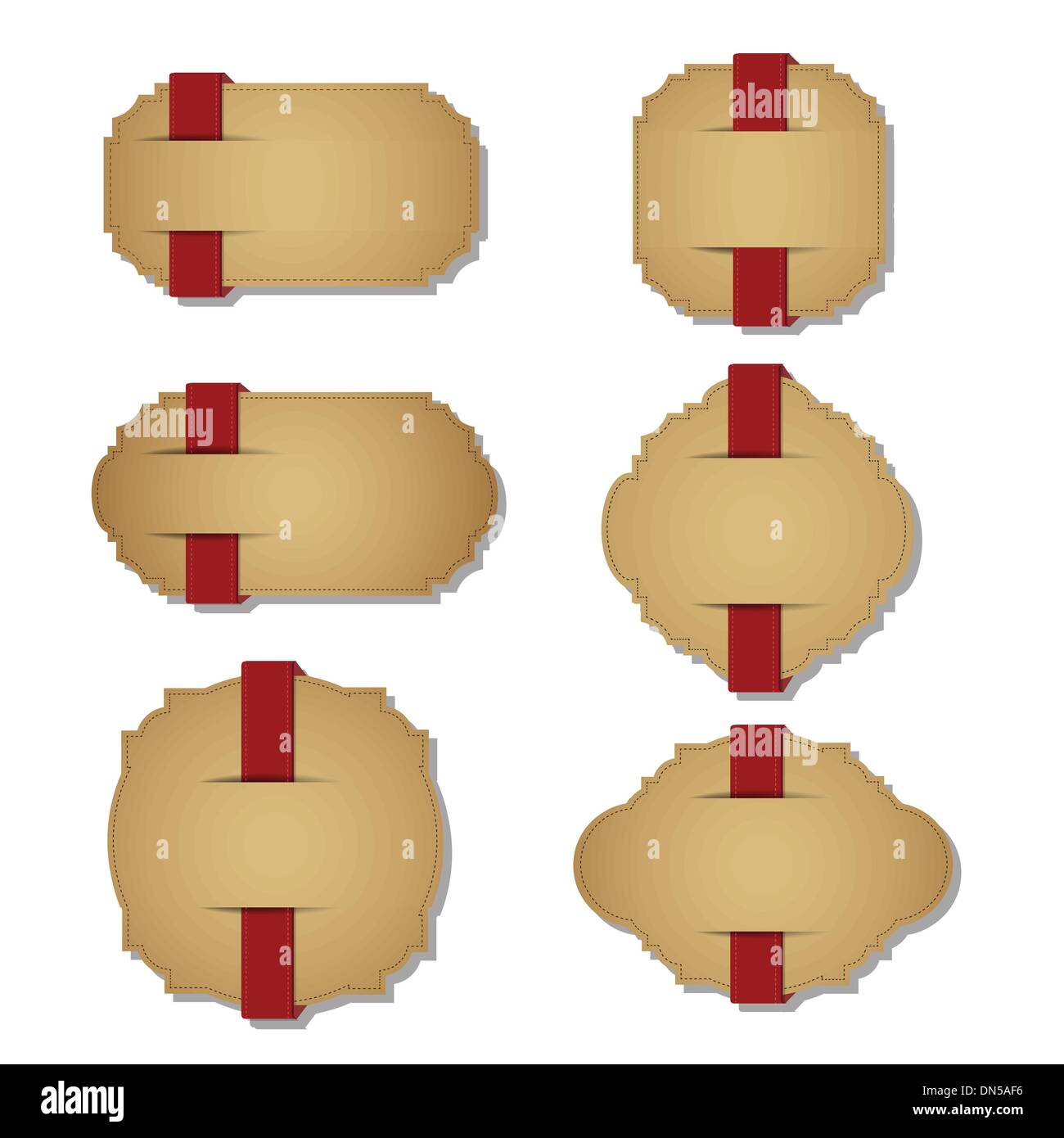 Label items set isolated on white format Stock Vector Image & Art - Alamy