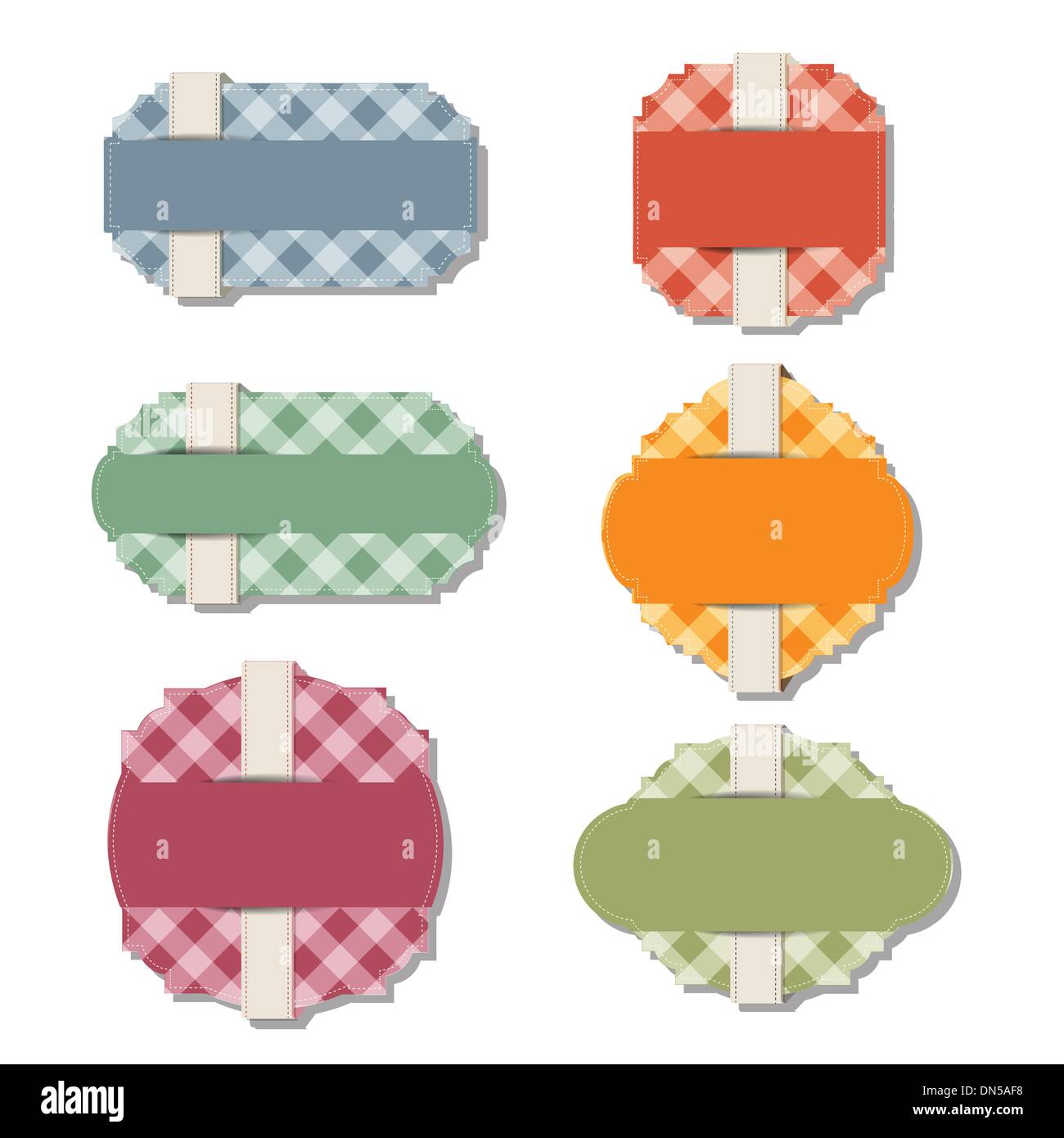 Label items set isolated on white format Stock Vector Image & Art - Alamy