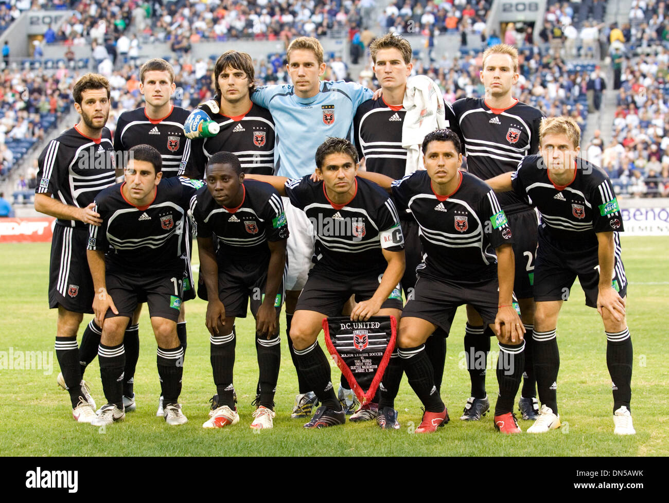 Aug 09, 2006; Seattle, WA, USA; D.C. United team members pose prior to ...