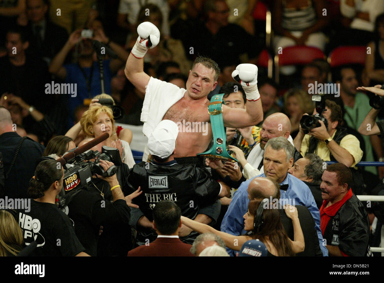 Aug 12, 2006; Las Vegas, NV, USA; OLEG MASKAEV won the WBC Heavyweight ...