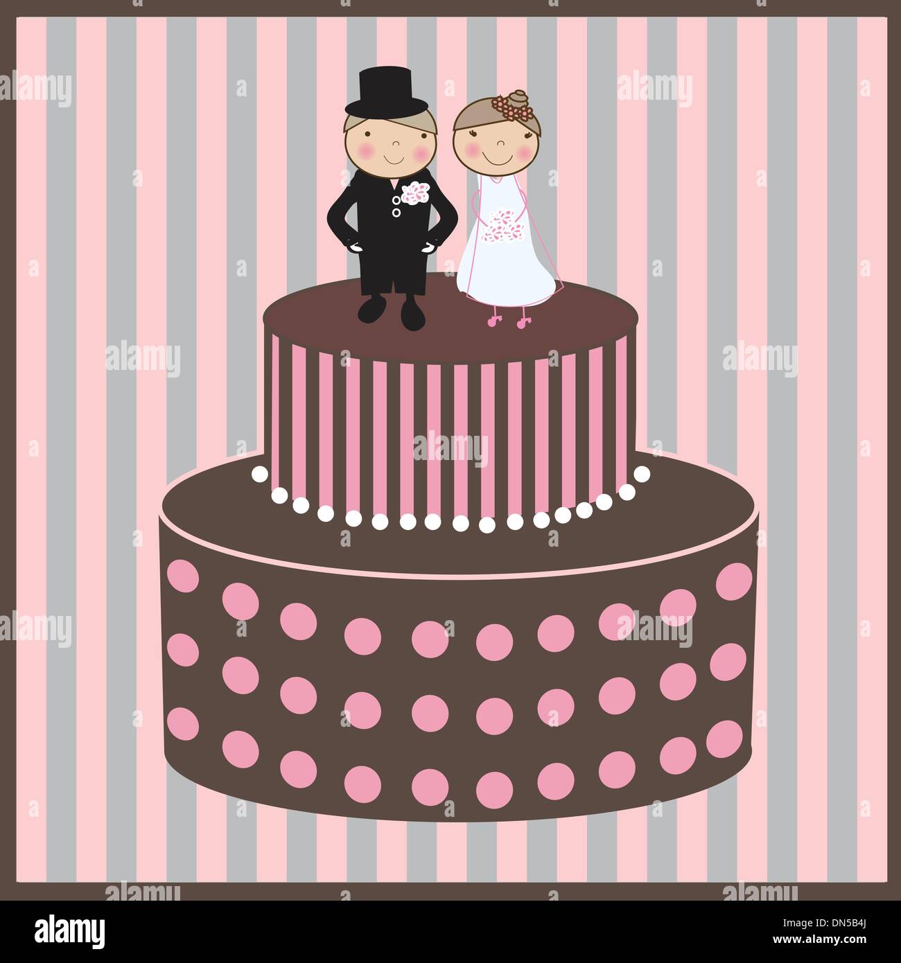 Tier wedding cake white Stock Vector Images - Alamy