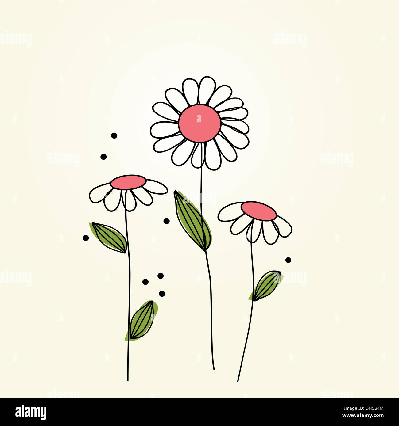Daisy flower beauty Stock Vector Images - Alamy