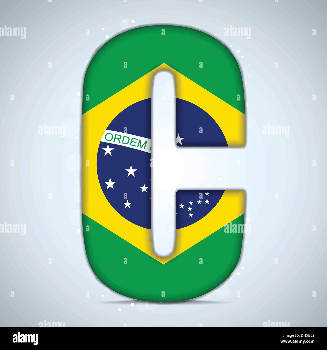 Brazil Flag Brazilian Alphabet Letters Words Stock Vector Image & Art ...