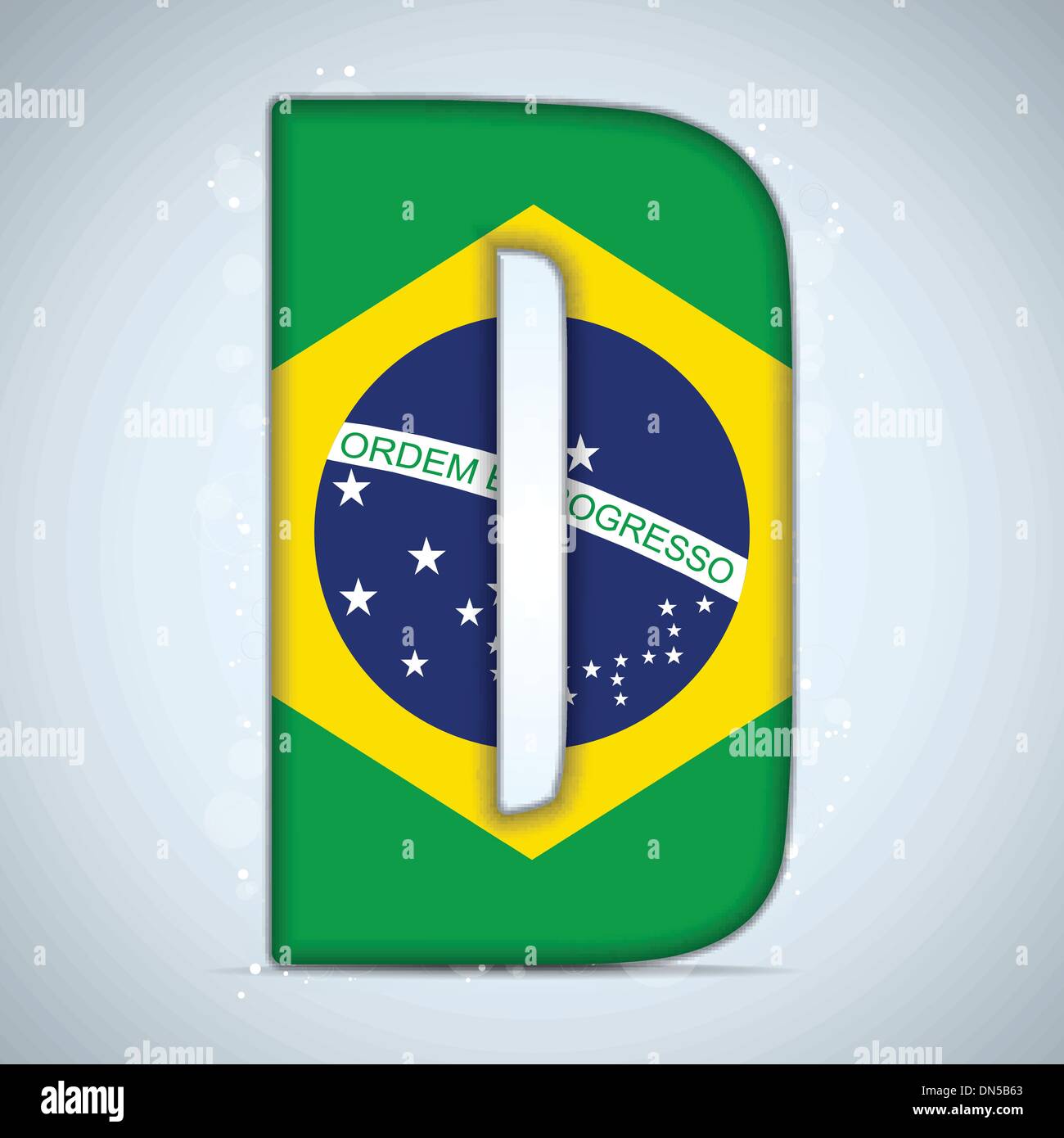 Brazil Flag Brazilian Alphabet Letters Words Stock Vector Image & Art ...