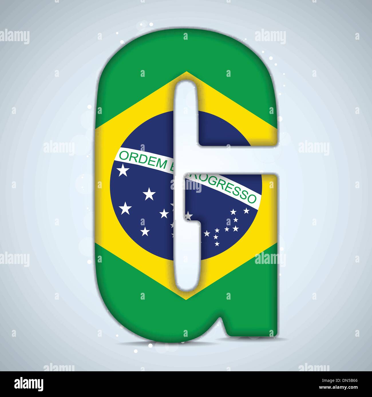 Brazil flag brazilian alphabet letters hi-res stock photography and ...