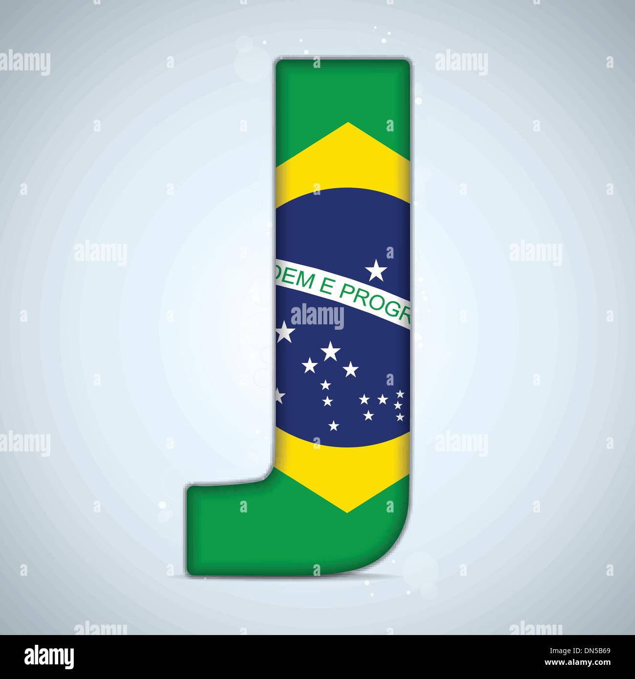 Brazil flag brazilian alphabet letters hi-res stock photography and ...