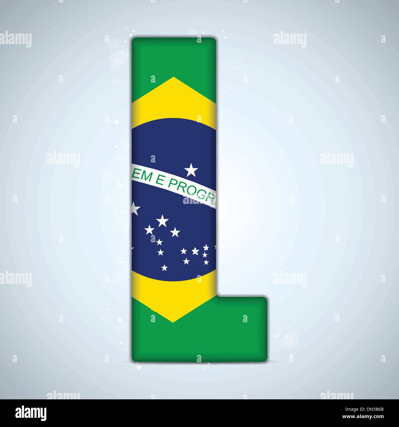 Brazil flag brazilian alphabet letters hi-res stock photography and ...
