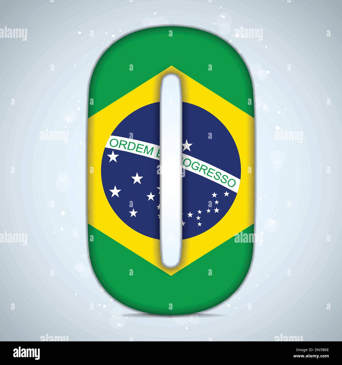 Brazil flag brazilian alphabet letters hi-res stock photography and ...