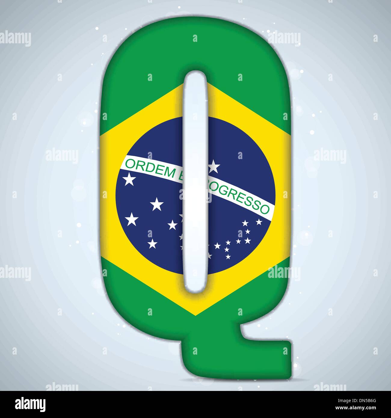 Brazil flag brazilian alphabet letters Stock Vector Images - Alamy