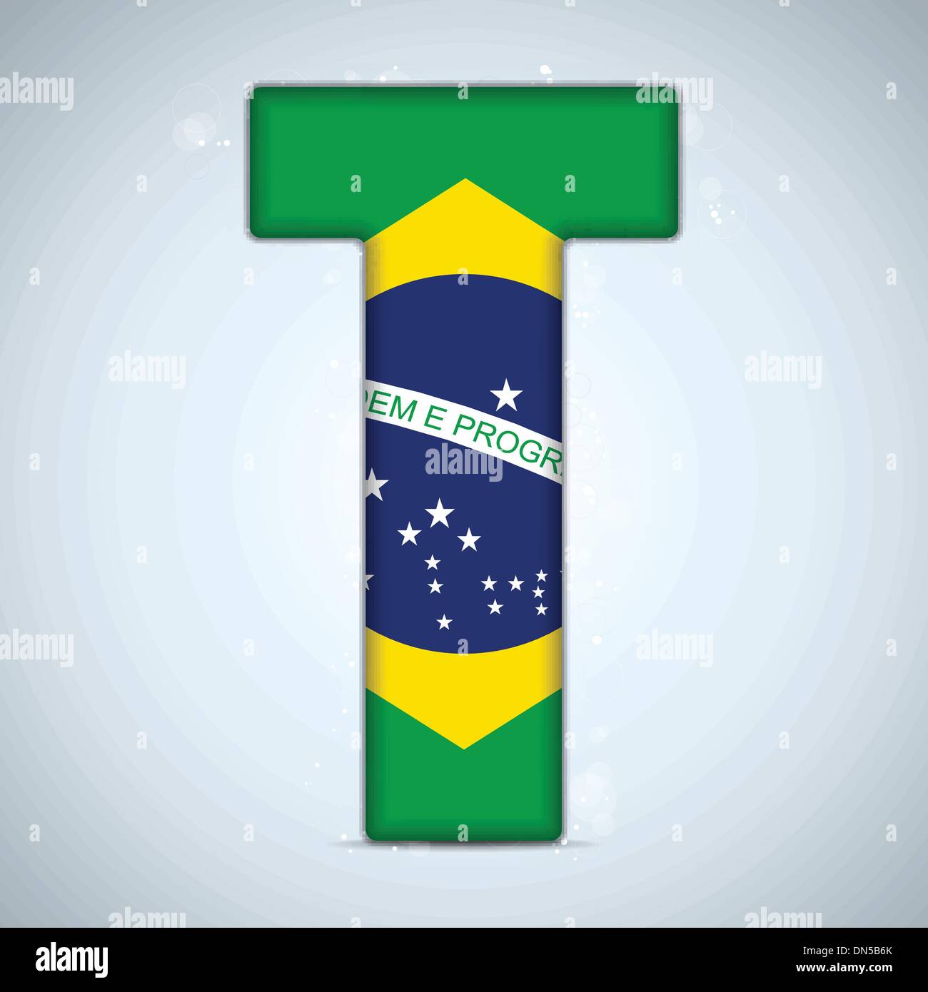 Brazil flag brazilian alphabet letters Stock Vector Images - Alamy