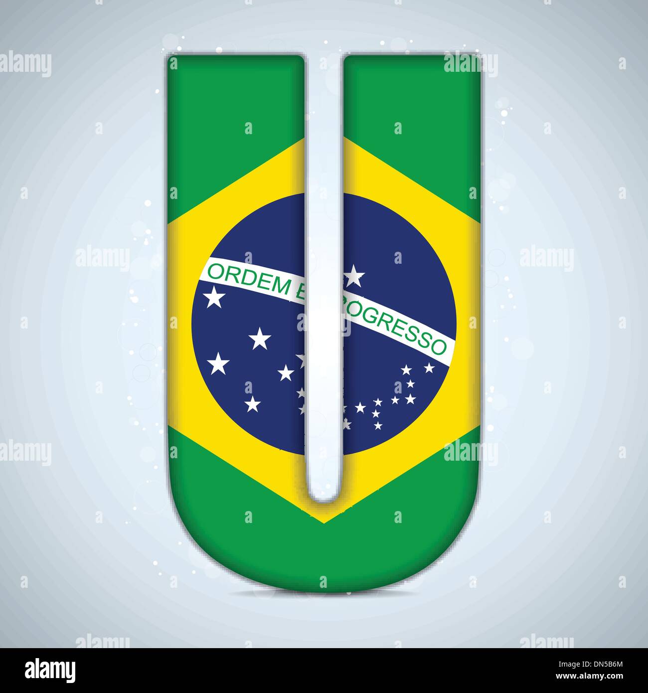 Brazil flag brazilian alphabet letters hi-res stock photography and ...
