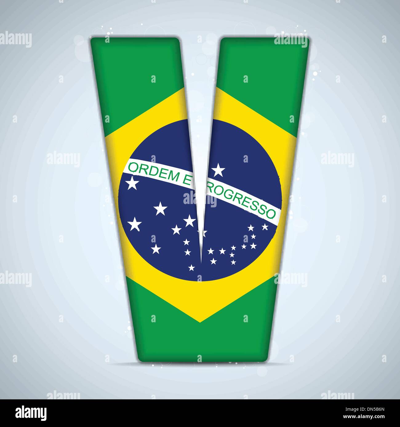 Brazil flag brazilian alphabet letters hi-res stock photography and ...