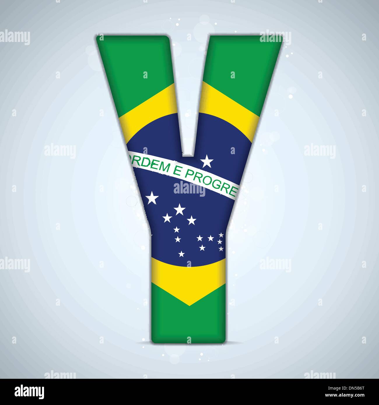 Brazil flag brazilian alphabet letters hi-res stock photography and ...