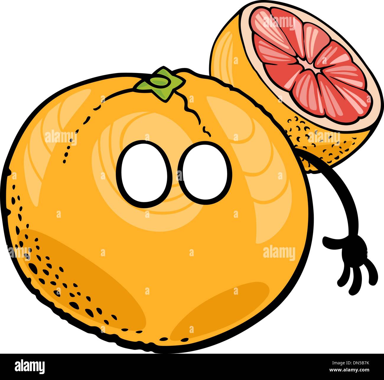 red grapefruit fruit cartoon illustration Stock Vector Image & Art - Alamy