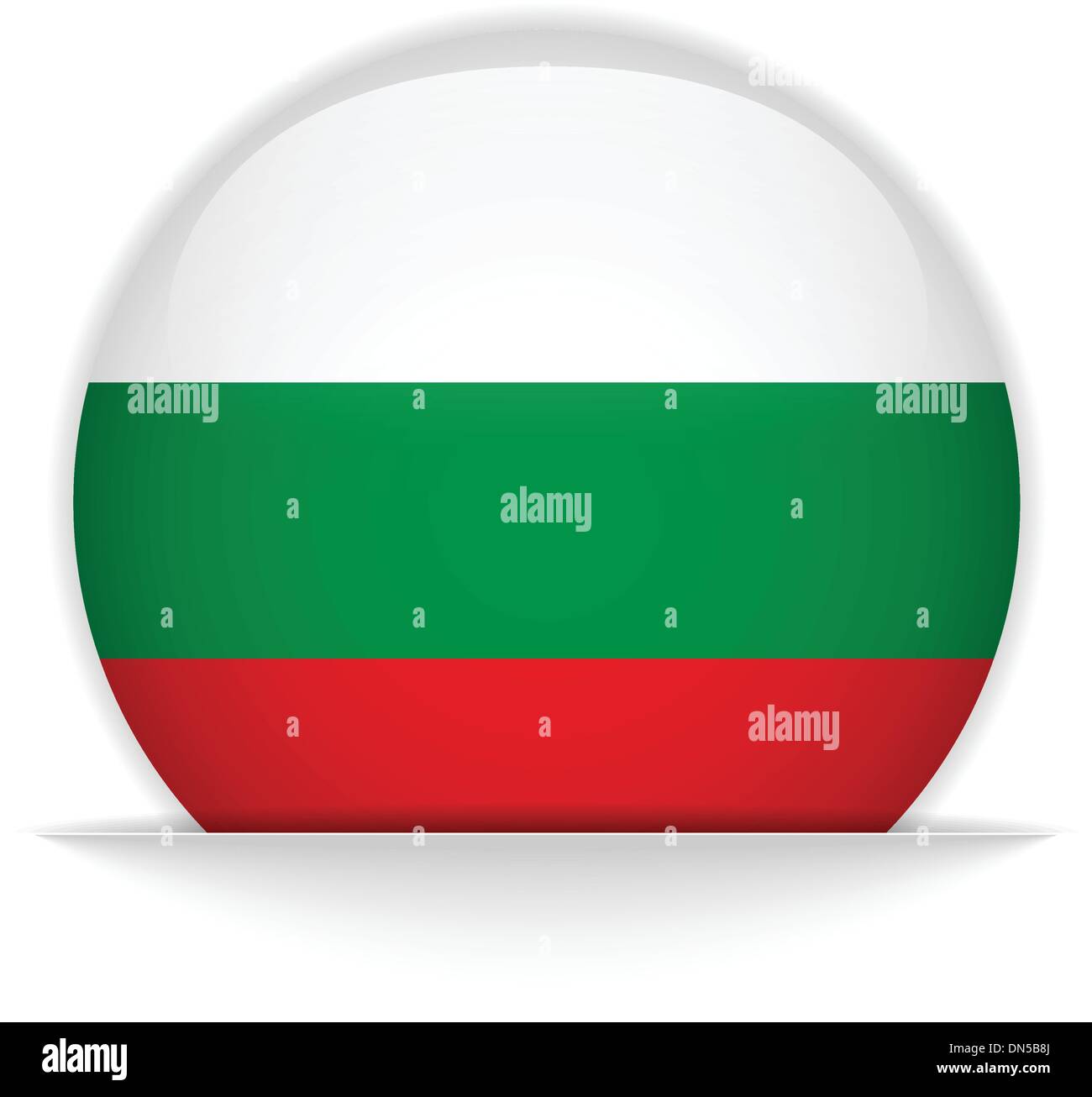 Bulgaria Flag Glossy Button Stock Vector Image & Art - Alamy