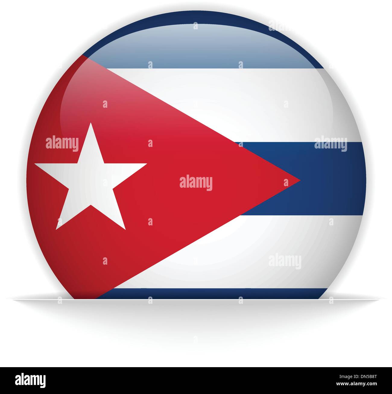 Cuba circle flag hi-res stock photography and images - Alamy