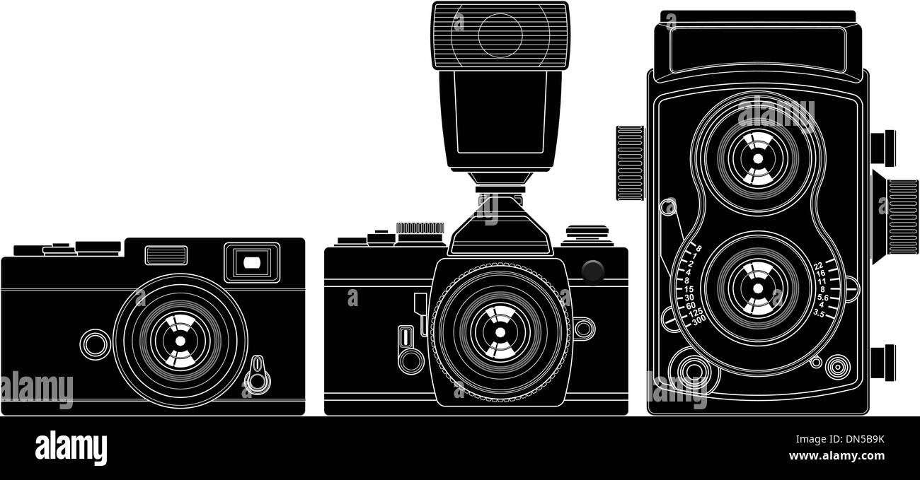 Rangefinder cameras Stock Vector Images - Alamy