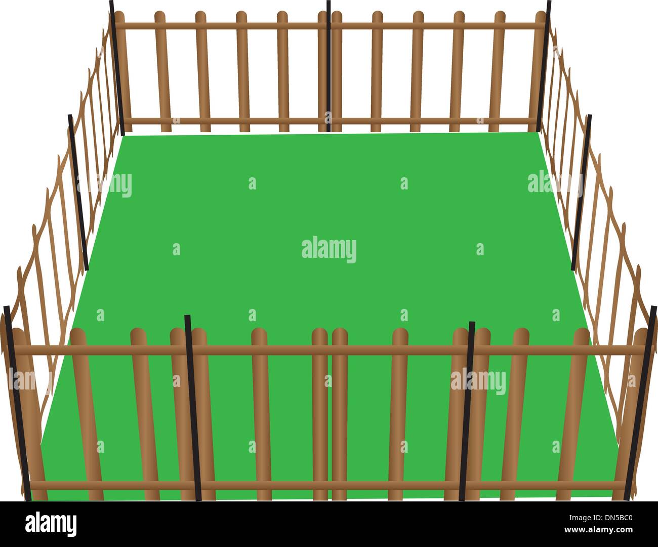 Fence for animals Stock Vector Image & Art - Alamy