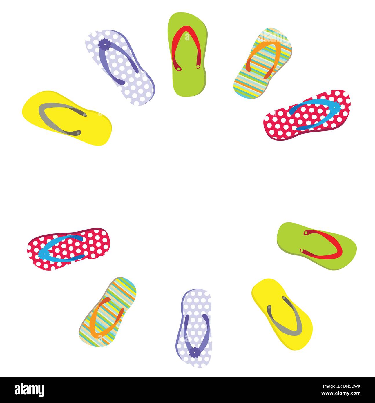 Blue plastic slippers Stock Vector Images - Alamy