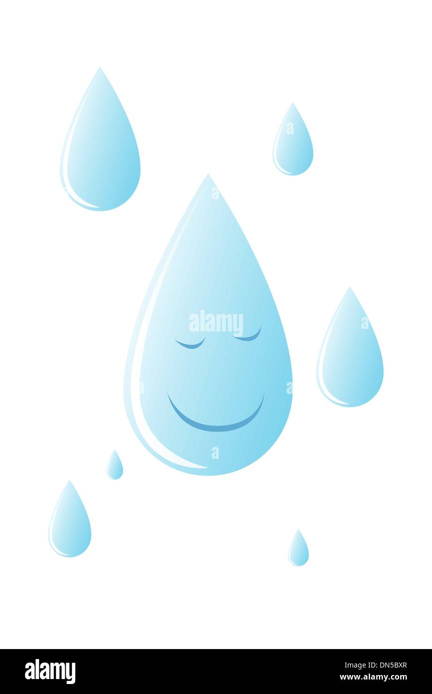 Cloud rain drops pattern Cut Out Stock Images & Pictures - Alamy