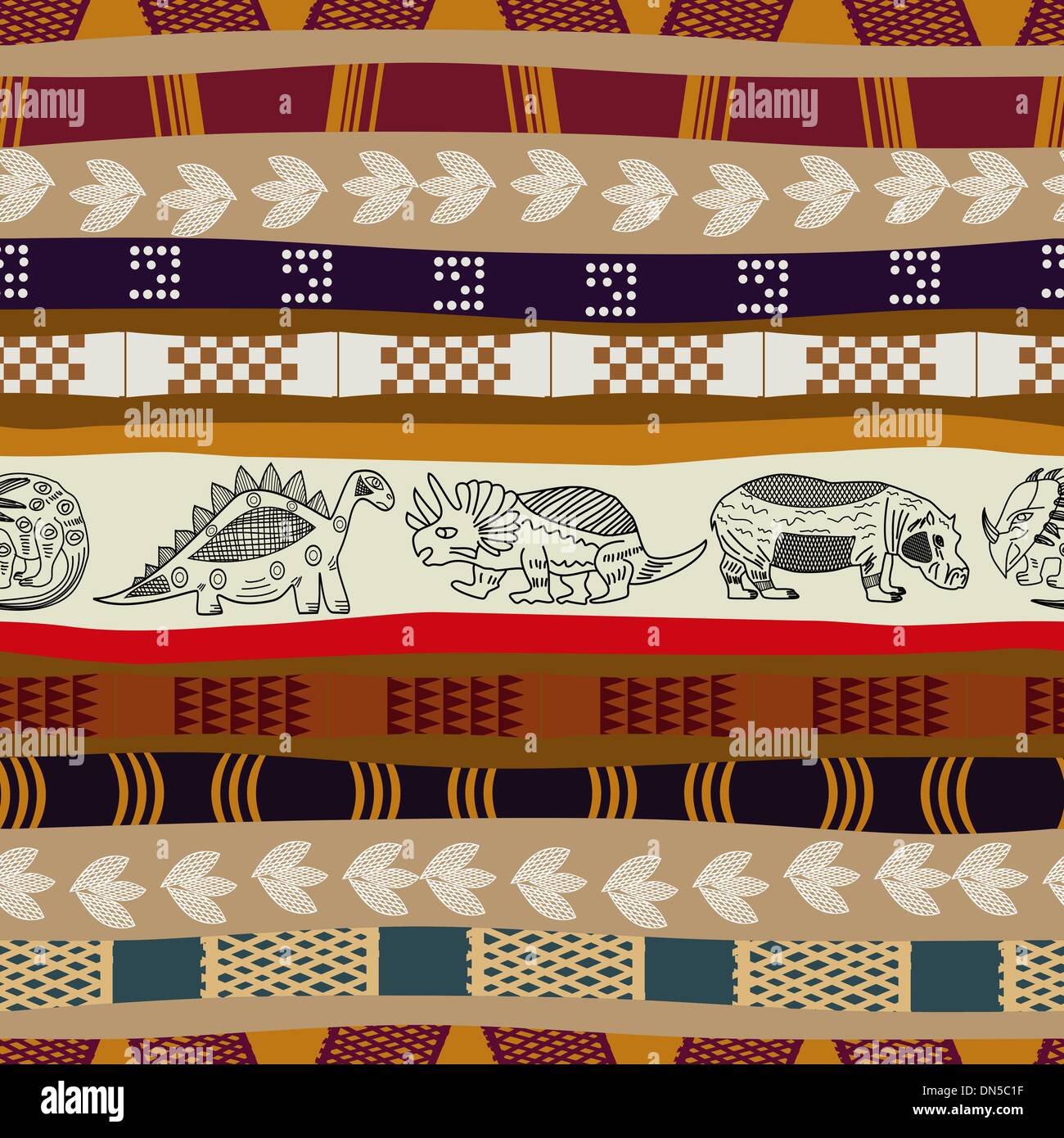 Seamless background abstract dinosaurs Stock Vector Images - Alamy