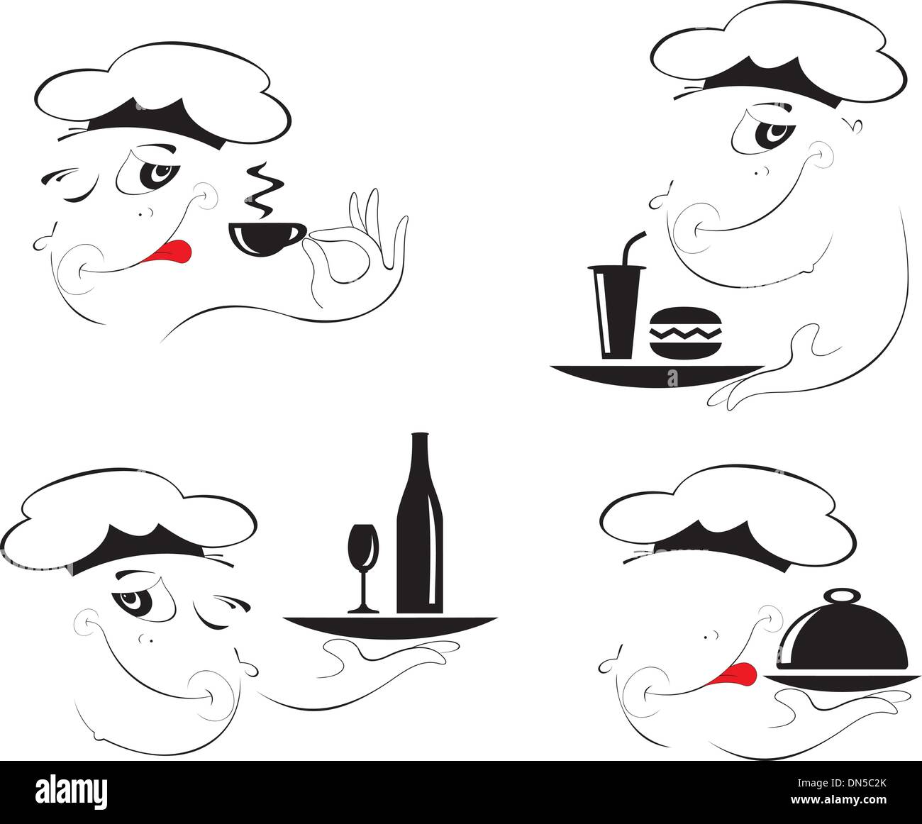 Cook image Stock Vector Images - Alamy