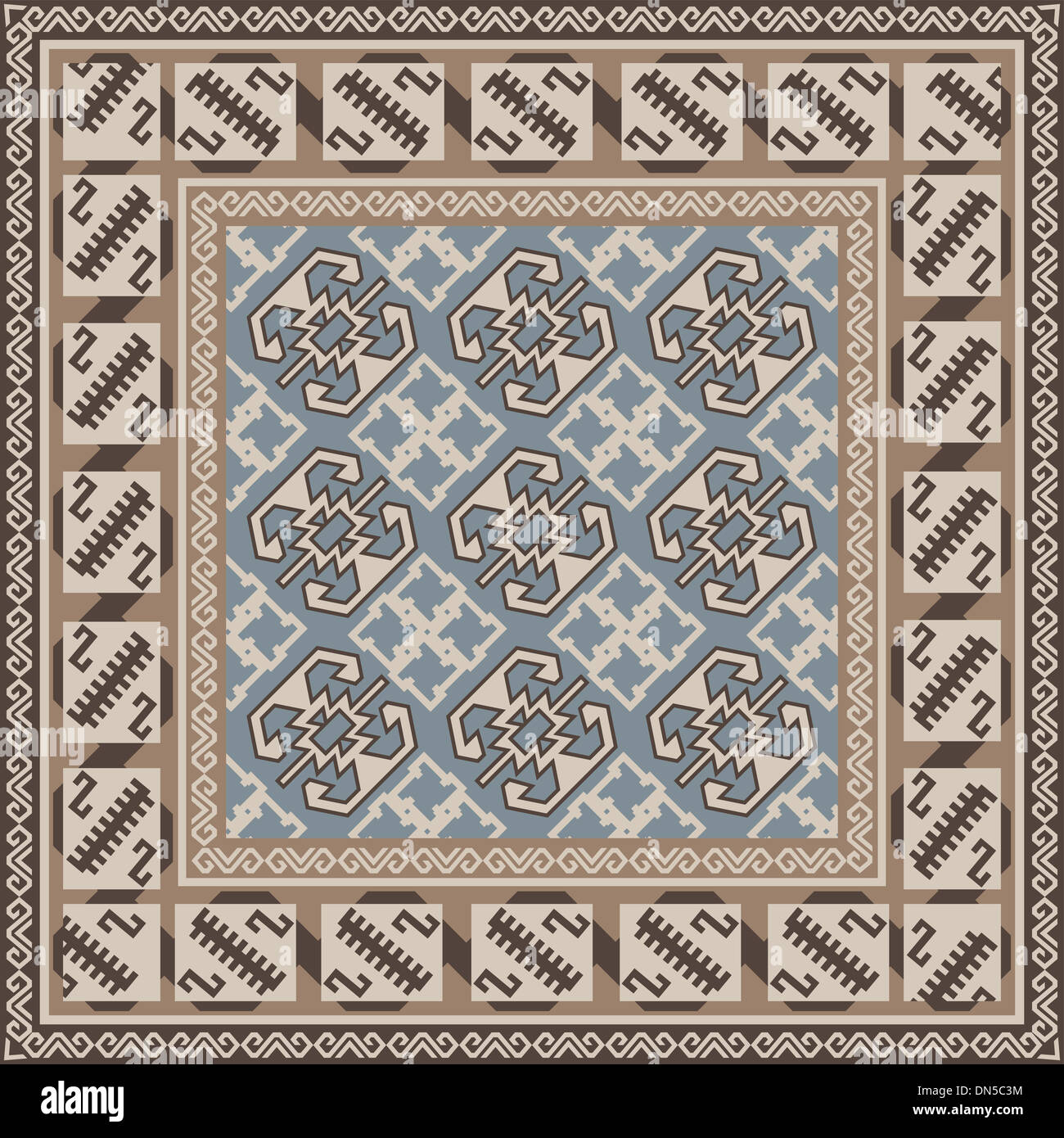 Design for square carpet Stock Photo - Alamy