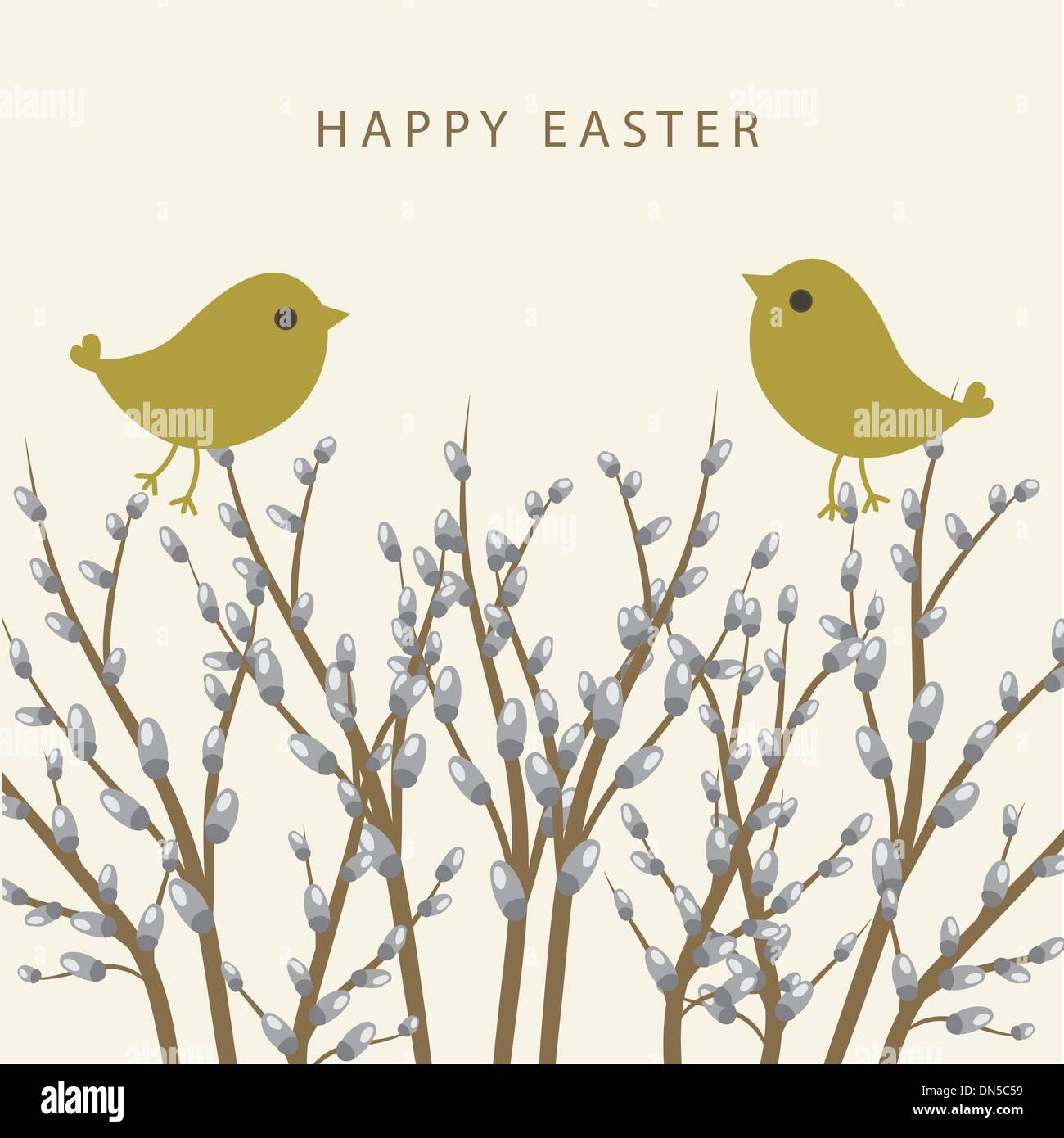 Easter paper card copy Stock Vector Images - Alamy