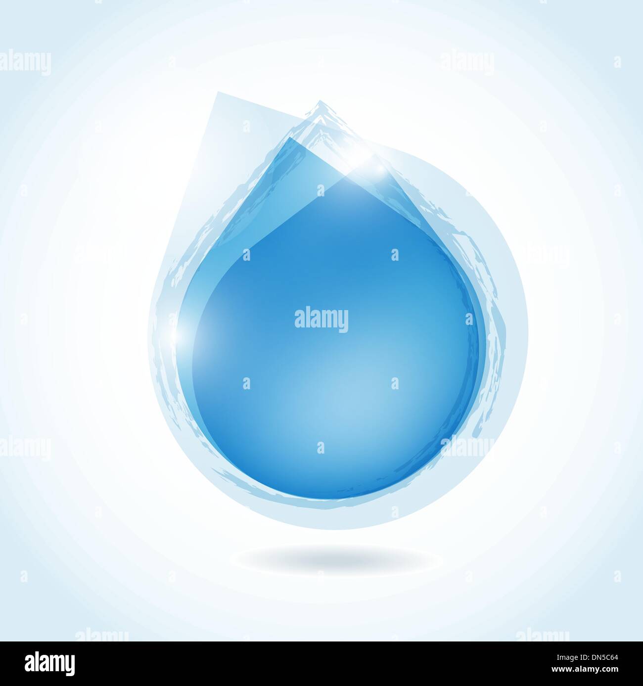 Stylish digital water design, with water drops Stock Vector Image & Art ...