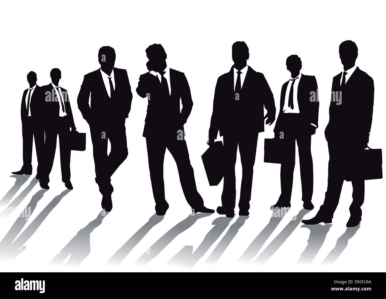 Business people silhouettes Stock Vector Image & Art - Alamy