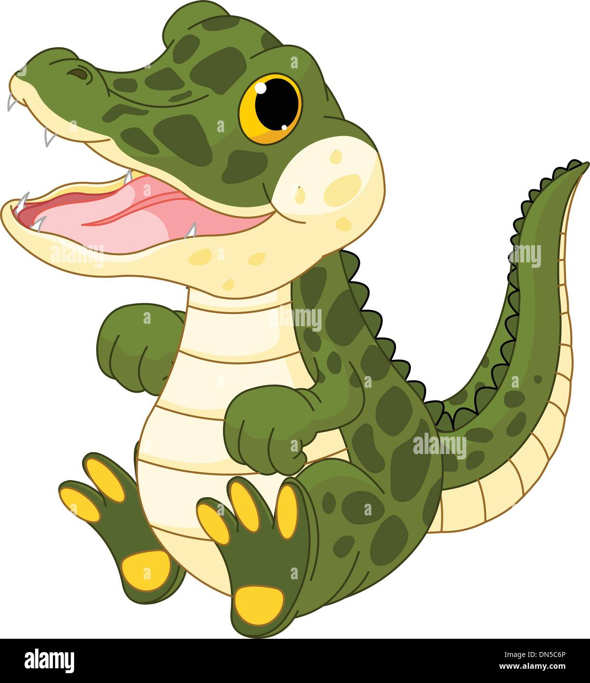 Baby crocodile Stock Vector Image & Art - Alamy