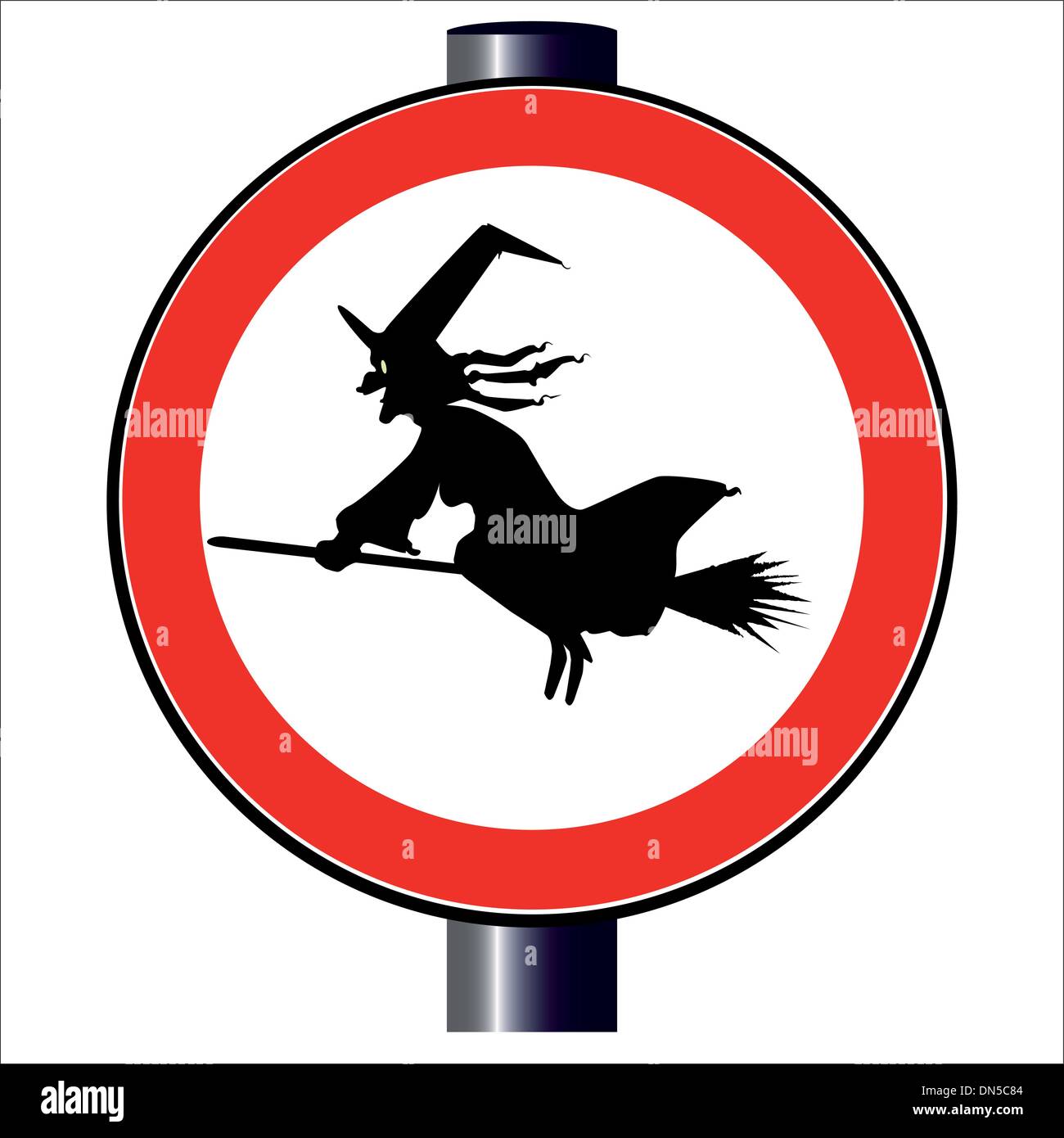 Witch road sign hi-res stock photography and images - Alamy