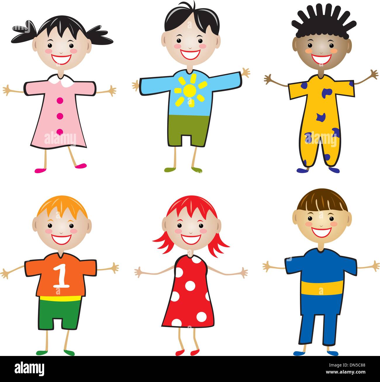 vector young children Stock Vector Image & Art - Alamy