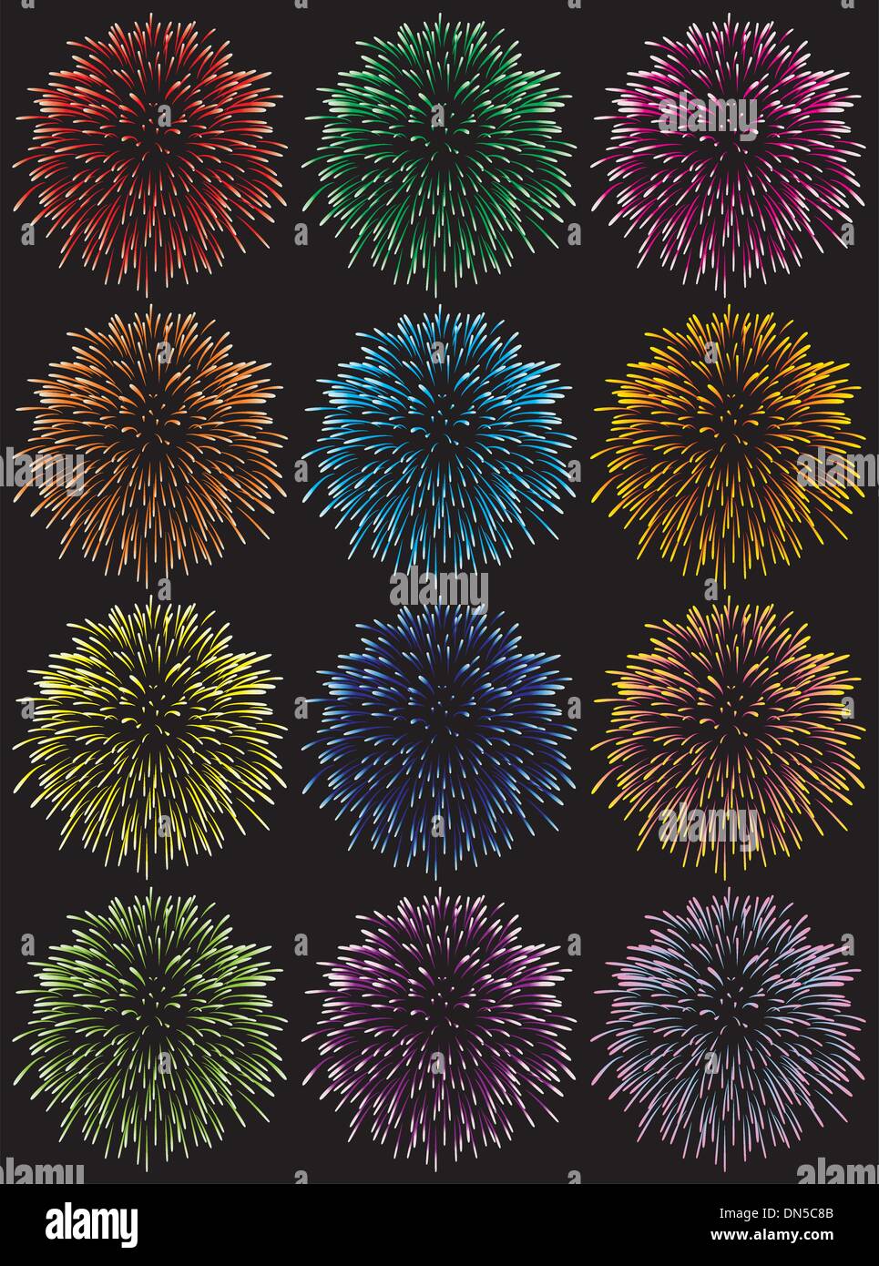 vector fireworks Stock Vector Image & Art - Alamy