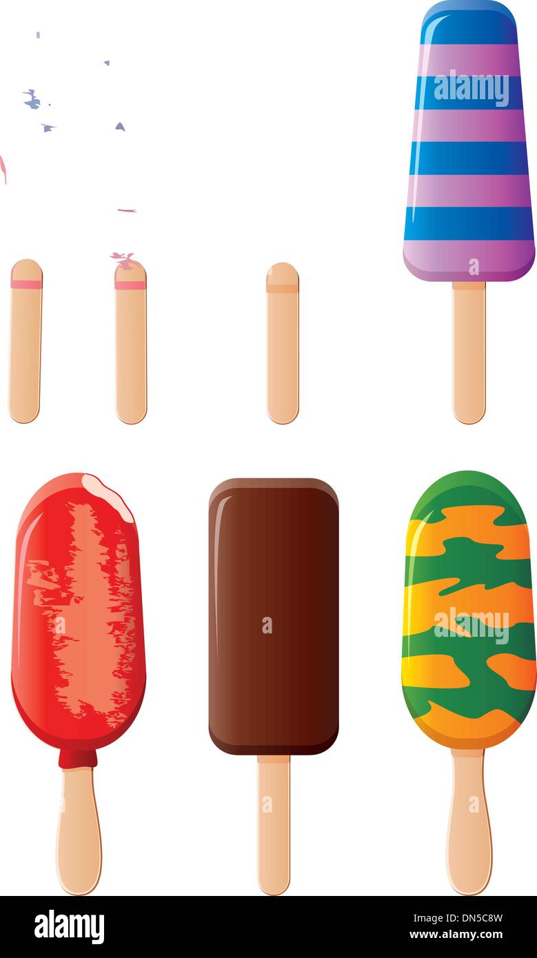vector popsicles Stock Vector Image & Art - Alamy