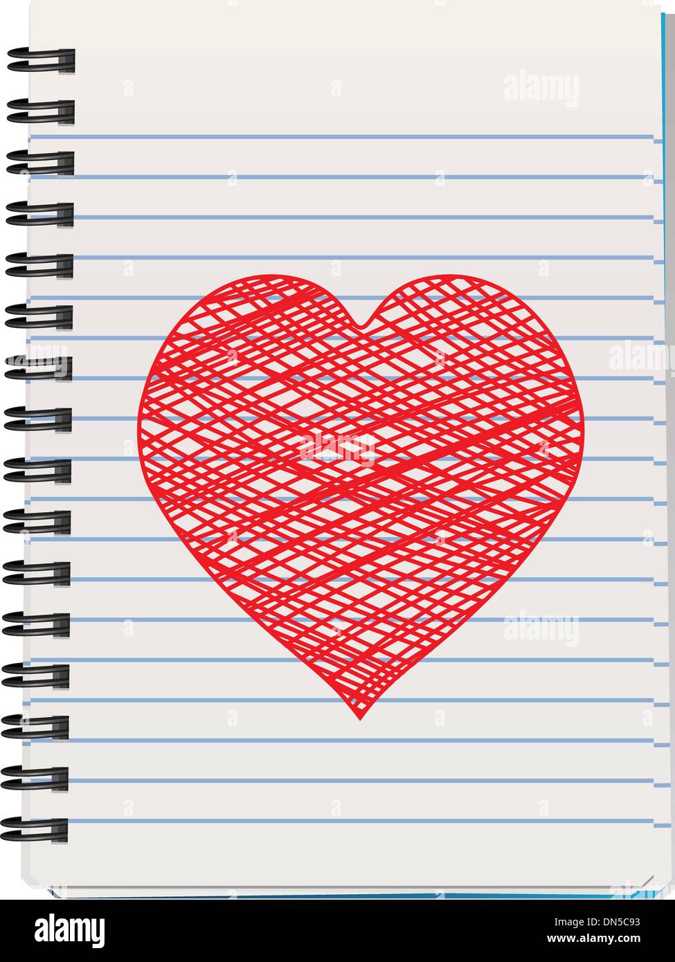 Notepad vector illustration hi-res stock photography and images - Alamy