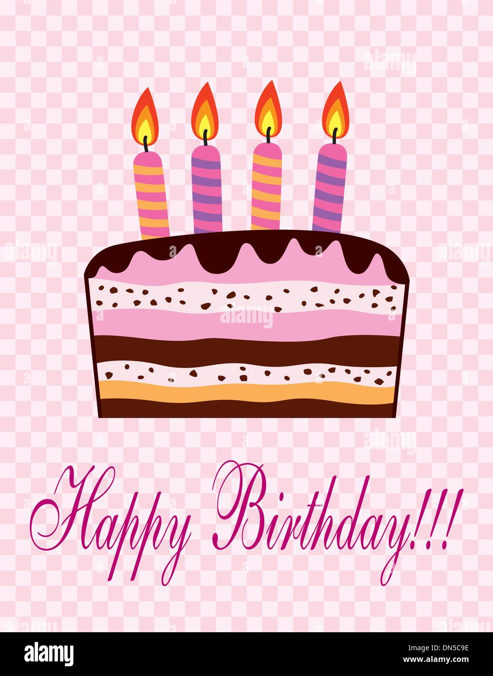 vector birthday cake Stock Vector Image & Art - Alamy